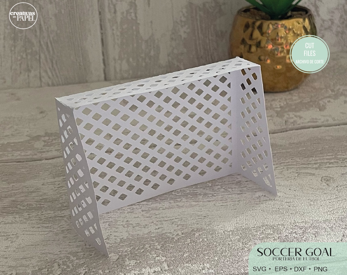 Porteria de futbol 3d Svg,Eps,Dxf, Png, archivo de corte porteria para ...