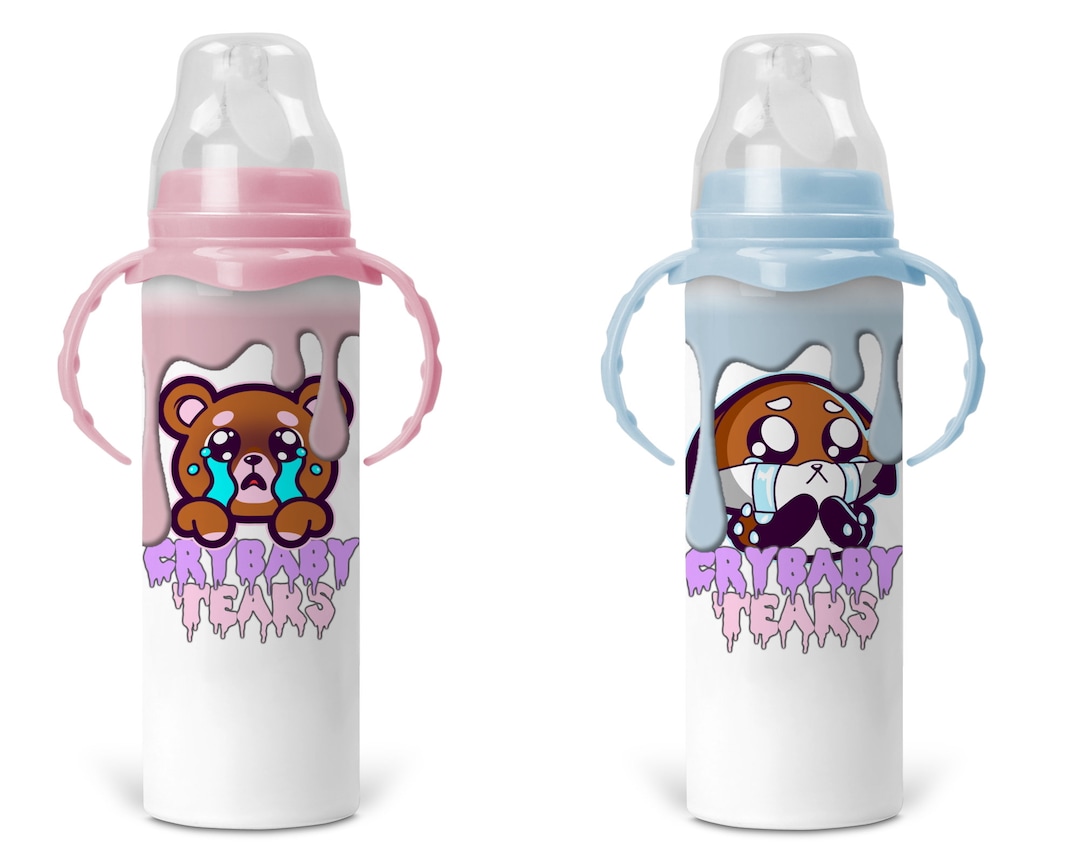 Crybaby Tears Adult Baby Bottle - Includes Removable Sippy Handles - Etsy