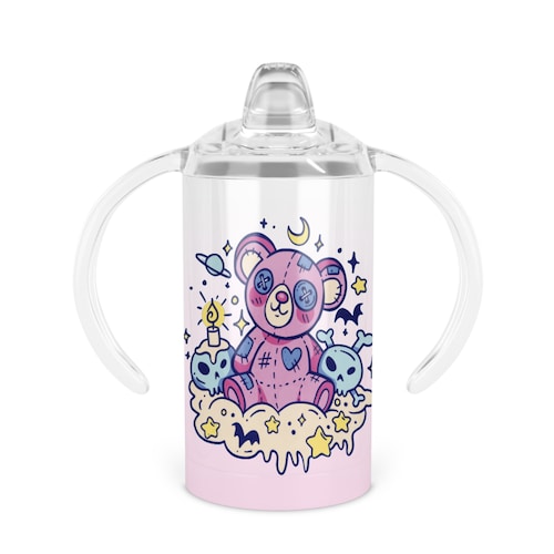 Teddy Bear Sippy Cup 12 Oz Double Walled Stainless Steel - Etsy