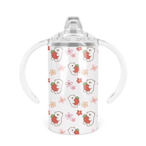 Teddy Bear Sippy Cup 12 Oz Double Walled Stainless Steel - Etsy