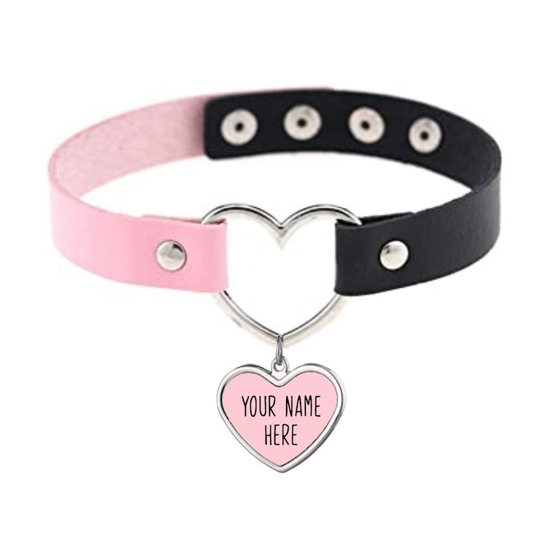 Pink Bondage Collar - Etsy
