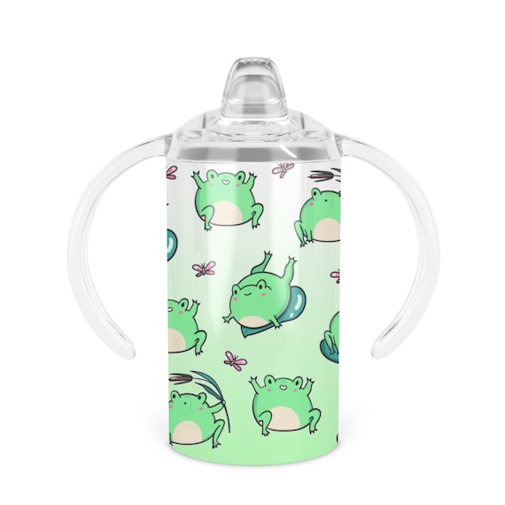 Friendly Frogs Sippy Cup 12 Oz Double Walled Stainless Steel - Etsy