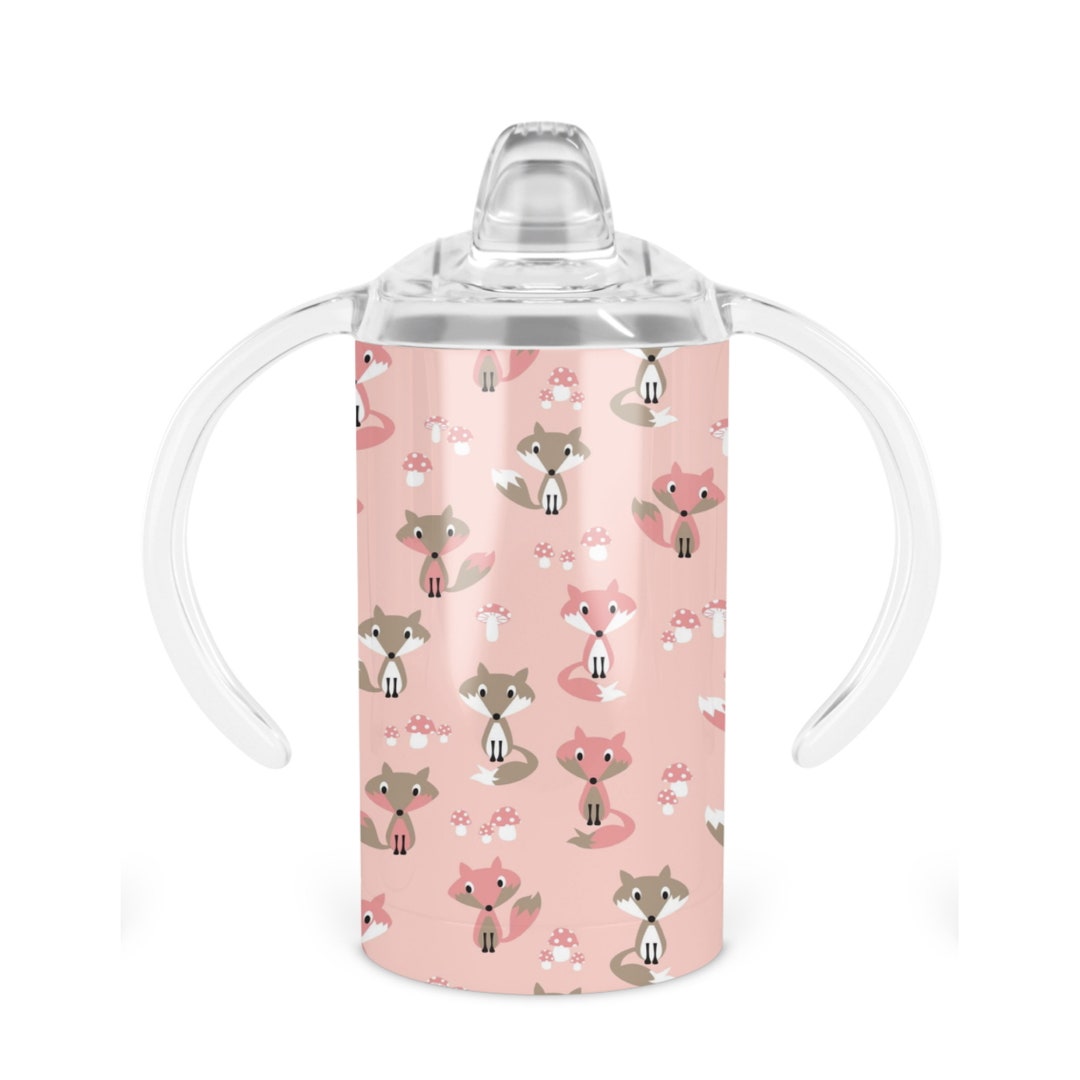 Personalized Foxes Sippy Cup Twelve Oz Double Walled - Etsy