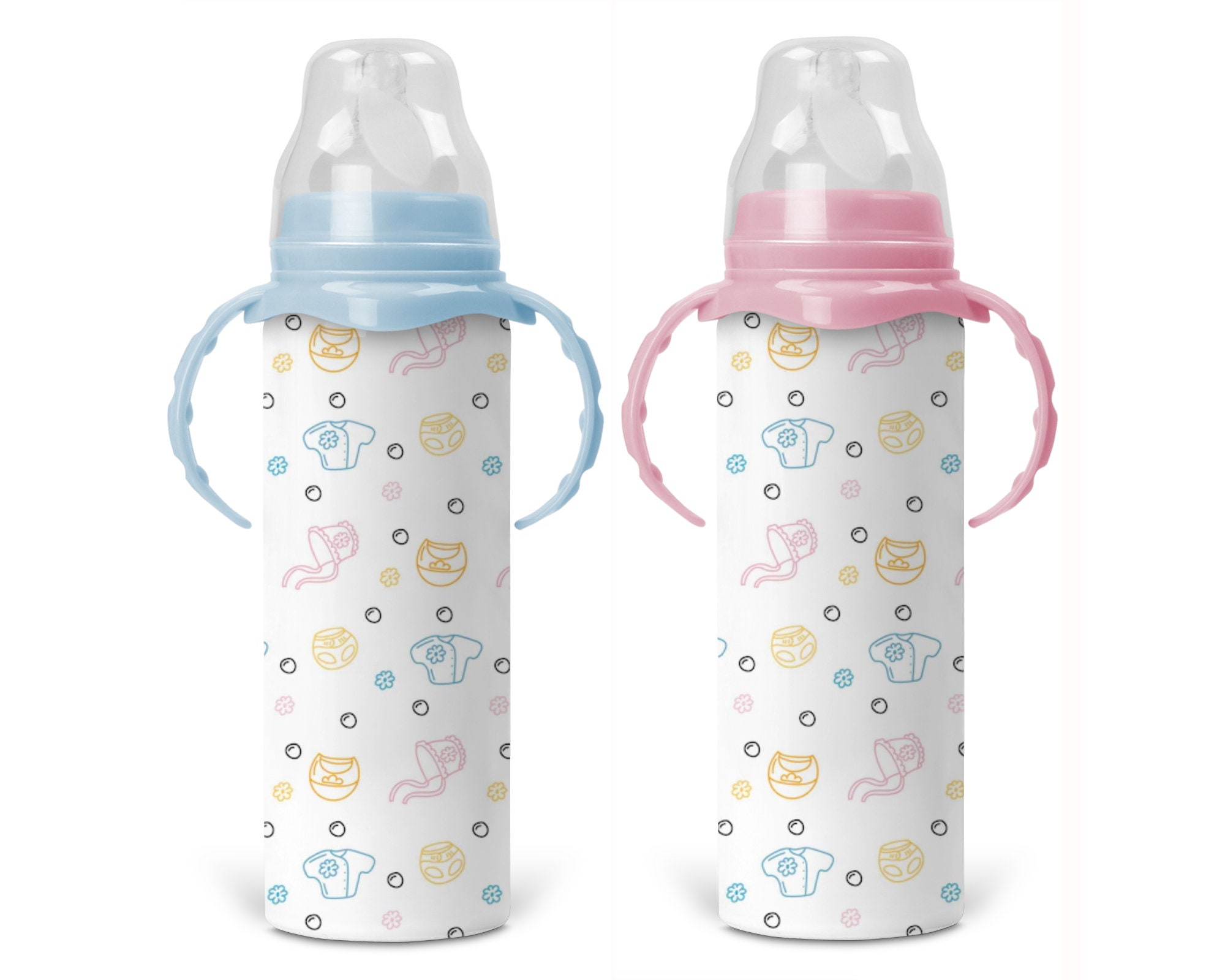 Personalized Diapers and Bonnets Bottle Includes Removable - Etsy