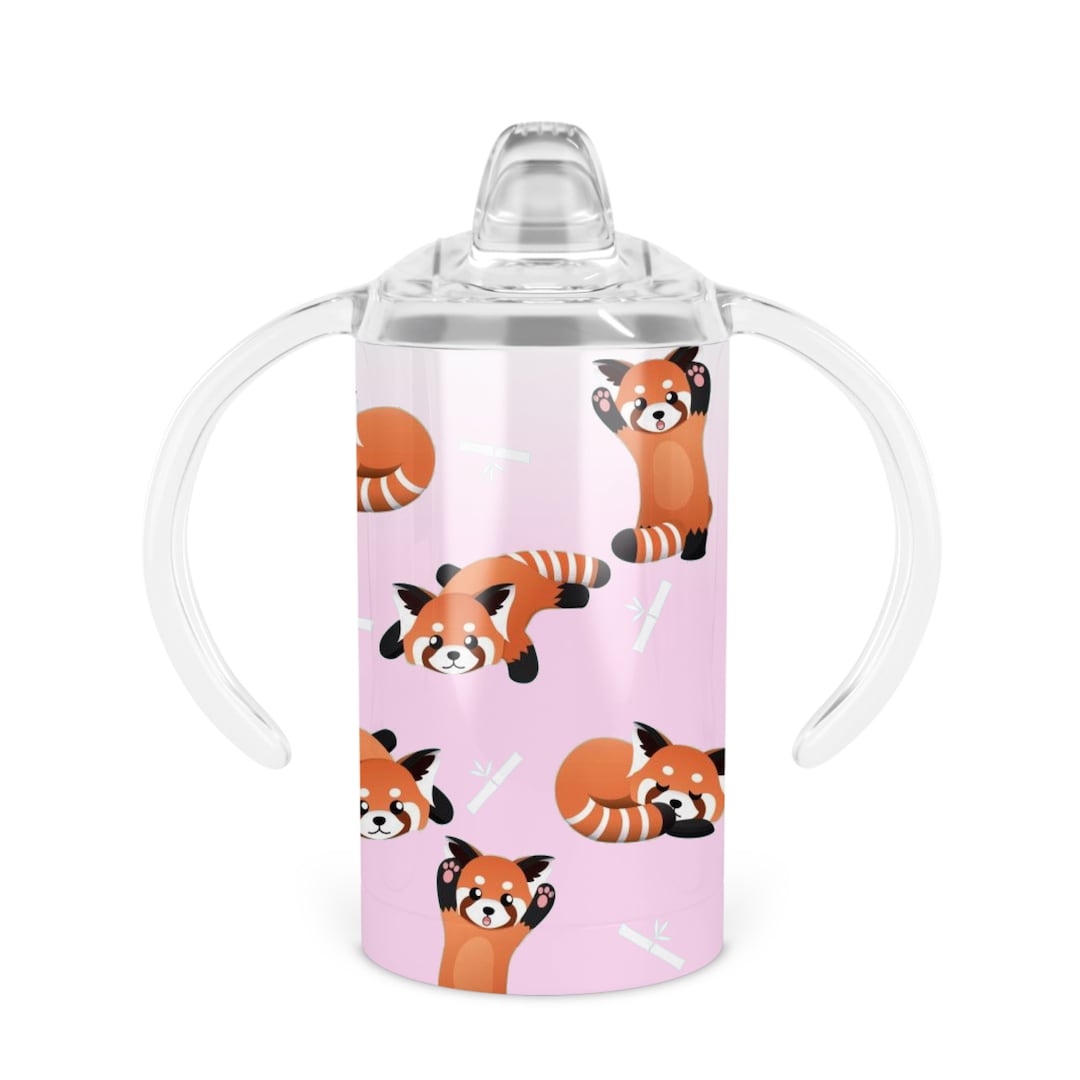Personalized Red Panda Sippy Cup 12 Oz Double Walled Stainless Steel ...