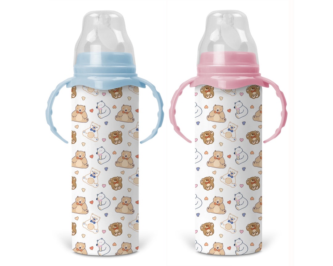 Personalized Teddy Bears Adult Baby Bottle - Includes Removable Sippy ...
