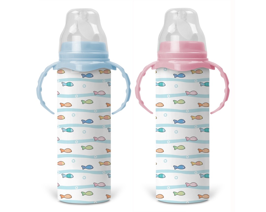 Personalized Fish Bottle - Includes Removable Sippy Handles - Etsy