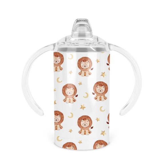 Personalized Baby Lion Sippy Cup Twelve Oz Double Walled - Etsy