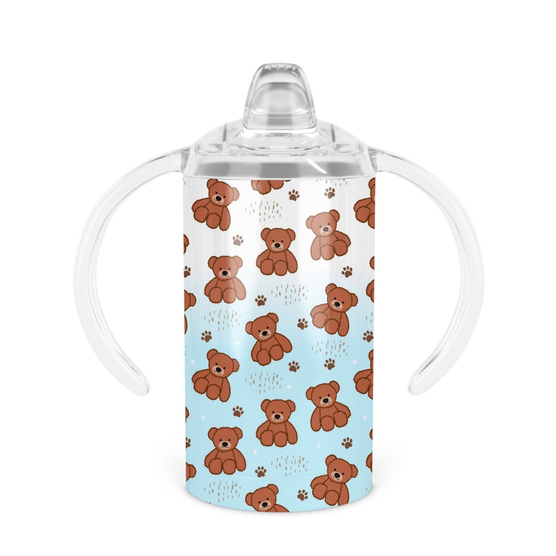 Teddy Bear Sippy Cup 12 Oz Double Walled Stainless Steel - Etsy