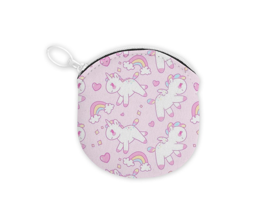Pastel Unicorns and Rainbows Pacifier Pouch - Accessory for Binky ...