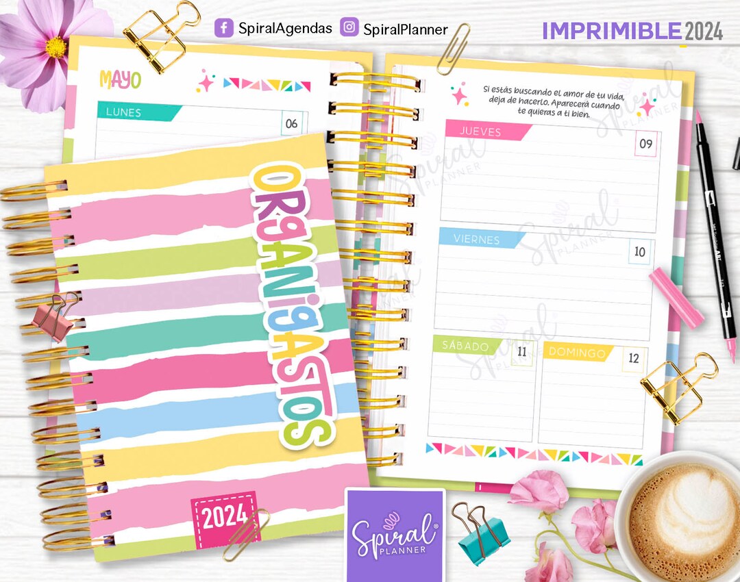 Agenda 2024 Organigastos / Organigastos / Printable Agenda / Agenda in ...