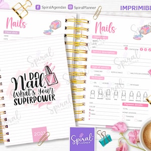 Manicurist Format / Nails / Printable / NAILS Polish / Undated / Nail ...