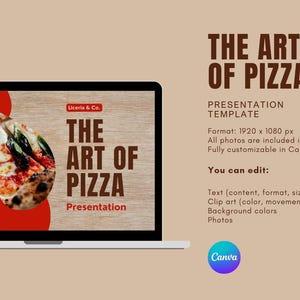 Canva Presentation Template – the Art of Pizza | Creative and ...