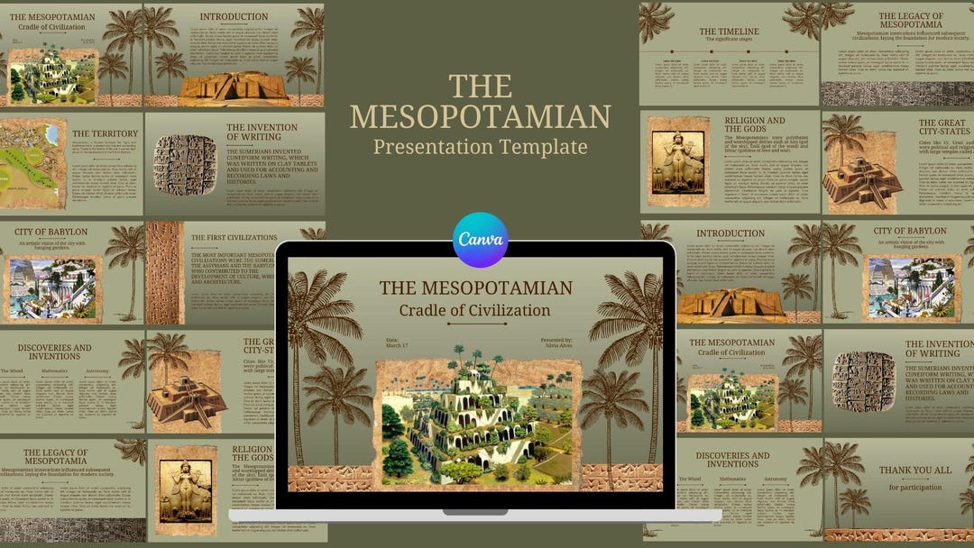 Canva Presentation on Mesopotamia – the Cradle of Civilization ...
