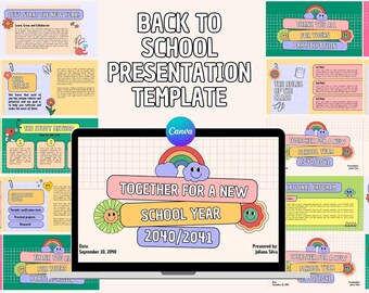 Fun Back to School Canva Presentation | School Slideshow for Students ...