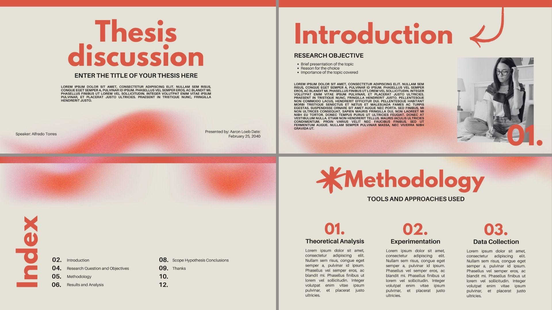 Thesis Presentation Template for Canva | Editable Model for Thesis ...