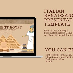Ancient Egypt Presentation Template | Canva Model for Schools and ...