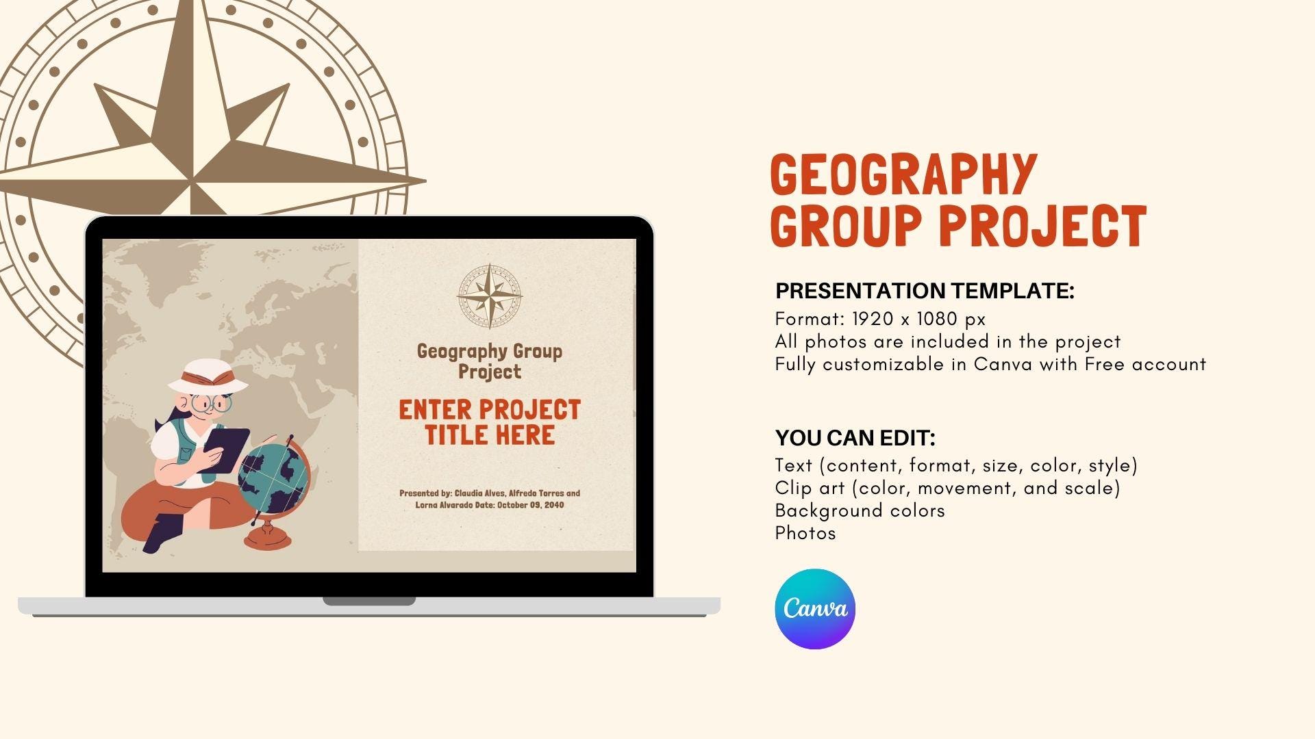 Fun and Animated Geography Presentation Template – Playful and ...