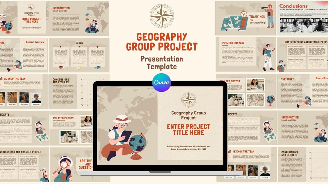 Fun and Animated Geography Presentation Template – Playful and ...