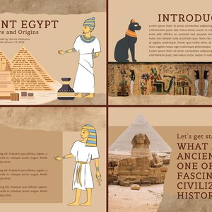 Ancient Egypt Presentation Template | Canva Model for Schools and Students | History Lesson ...