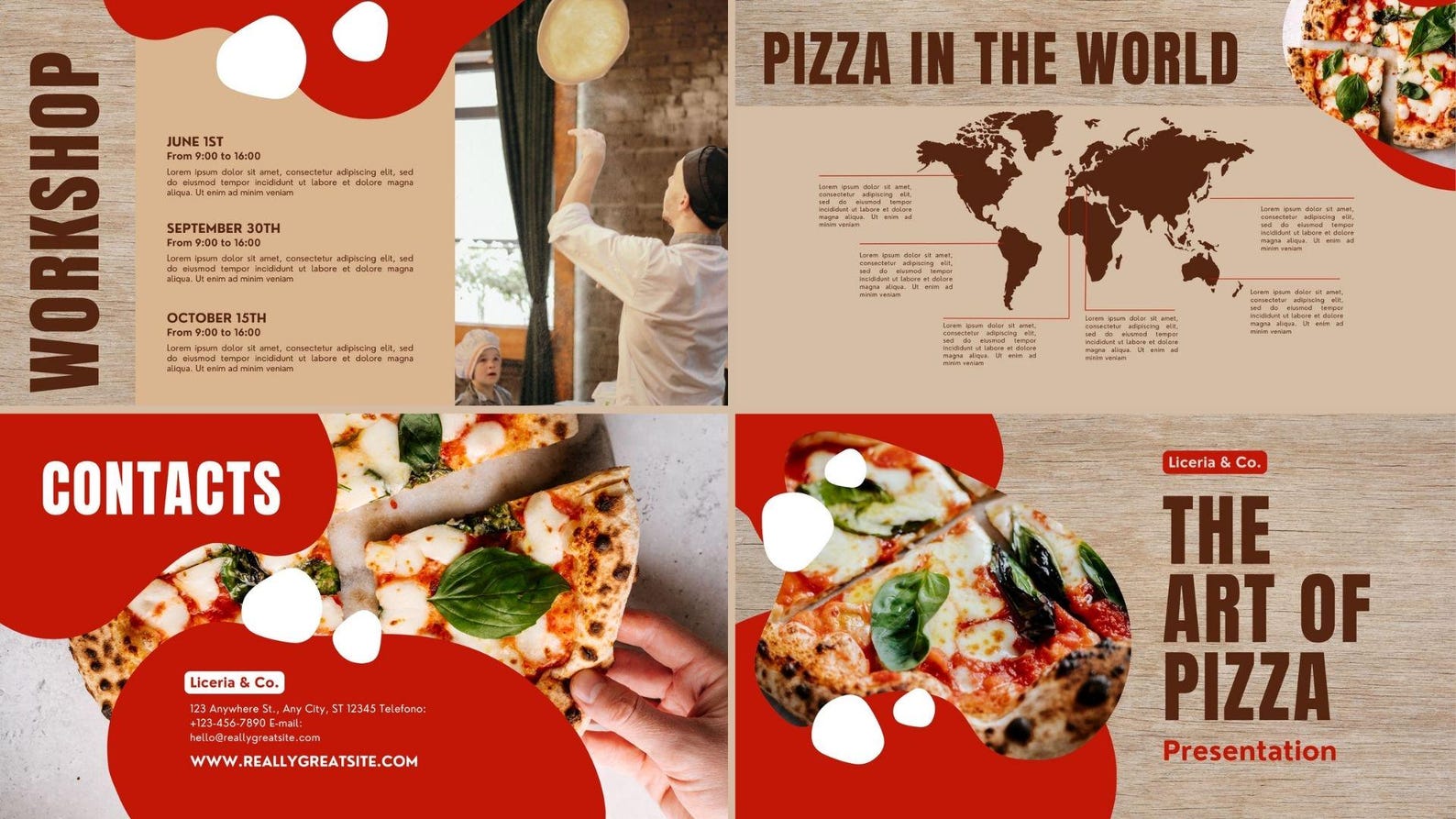 Canva Presentation Template – the Art of Pizza | Creative and ...