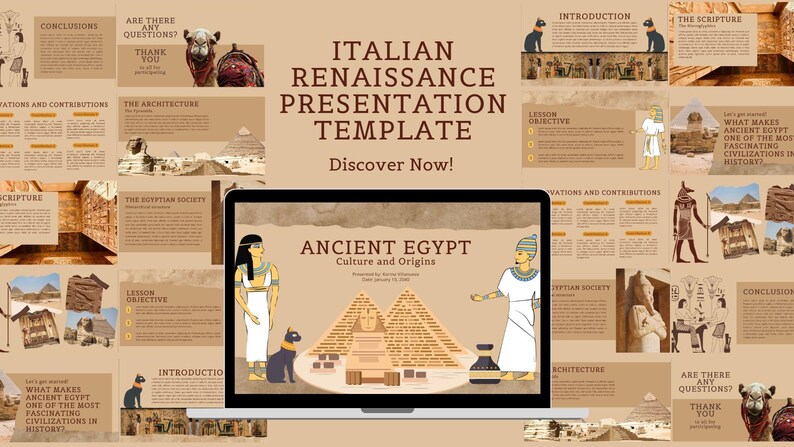 Ancient Egypt Presentation Template | Canva Model for Schools and ...