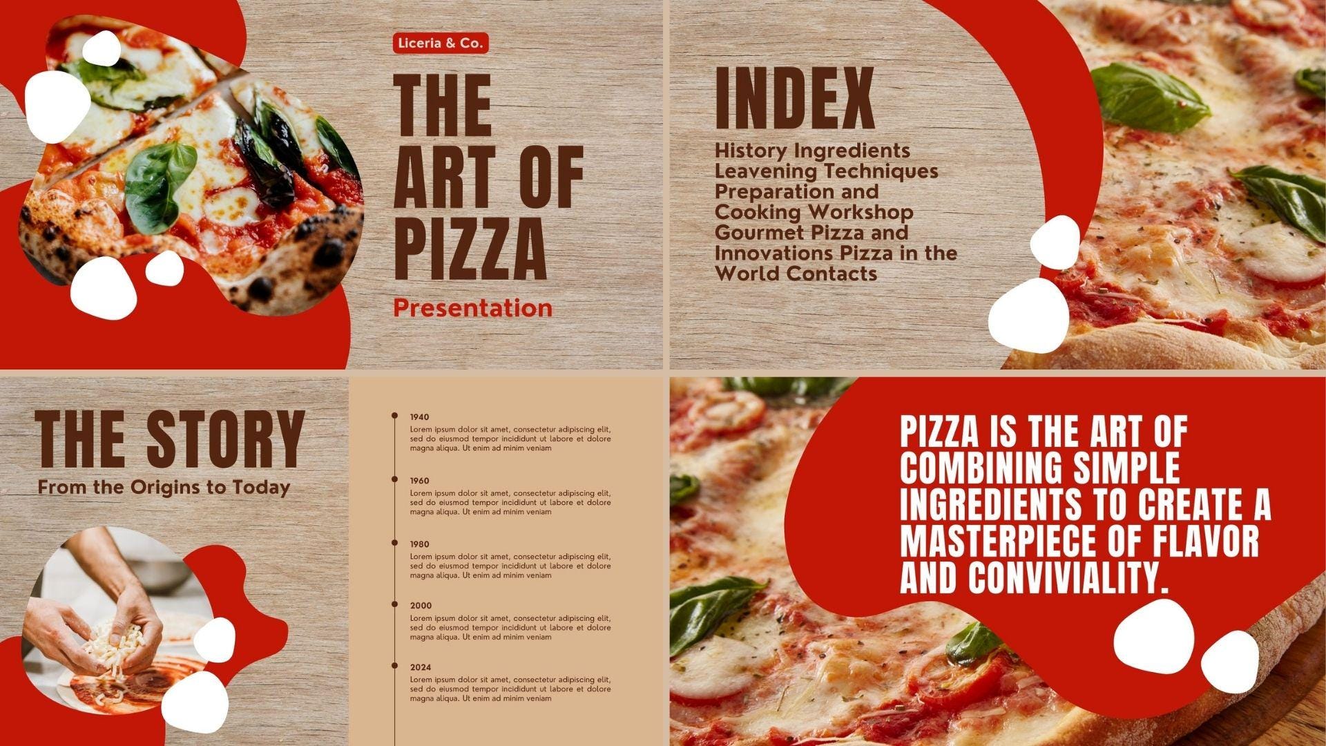 Canva Presentation Template – the Art of Pizza | Creative and ...