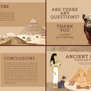 Ancient Egypt Presentation Template | Canva Model for Schools and ...