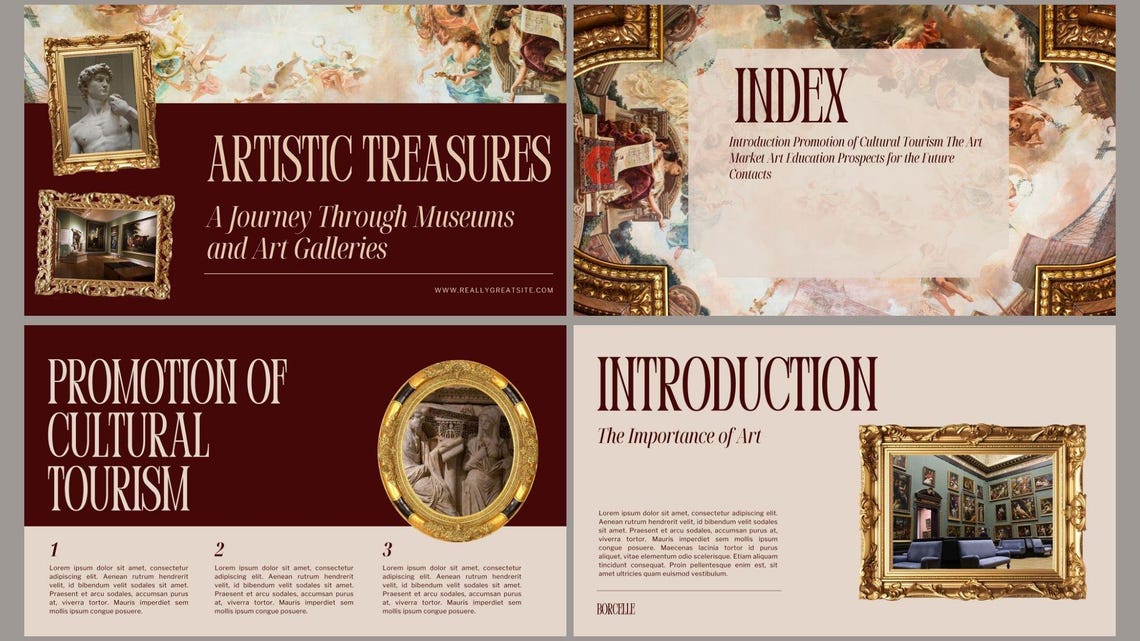 CANVA Presentation Template | Classic and Elegant Photographic Design ...