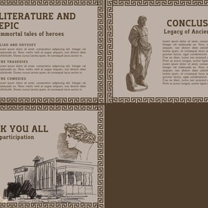 Ancient Greek Presentation Template | Canva Model for Schools and ...