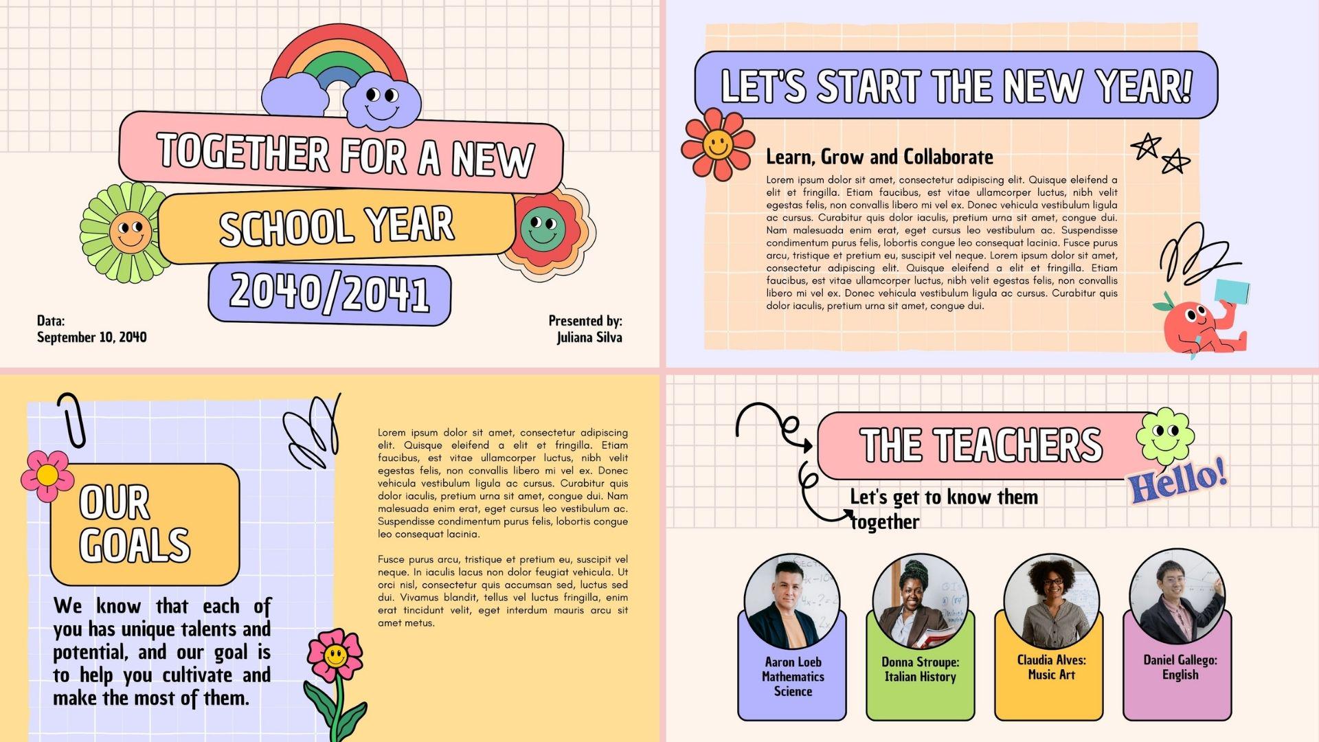 Fun Back to School Canva Presentation | School Slideshow for Students ...