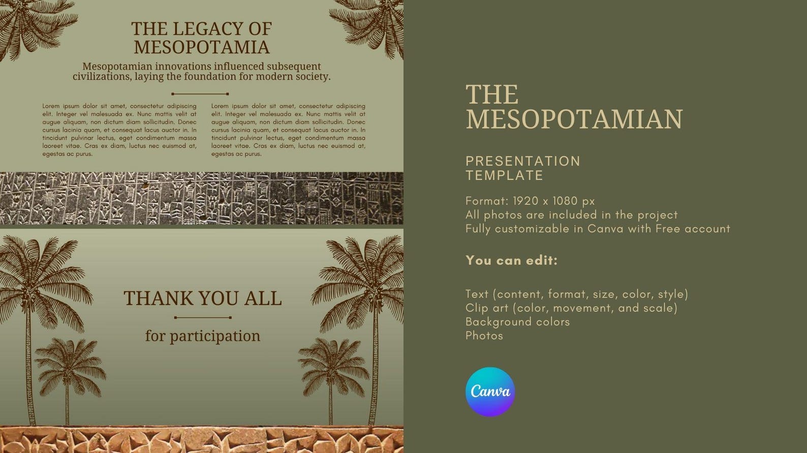Canva Presentation on Mesopotamia – the Cradle of Civilization ...