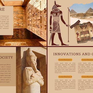 Ancient Egypt Presentation Template | Canva Model for Schools and ...