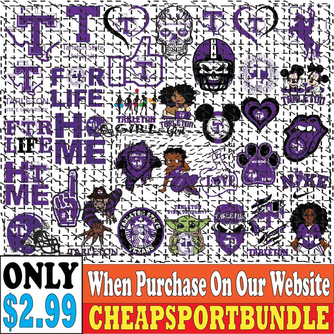 Tarleton-state-texans Football Team Svg Tarleton-state-texans - Etsy