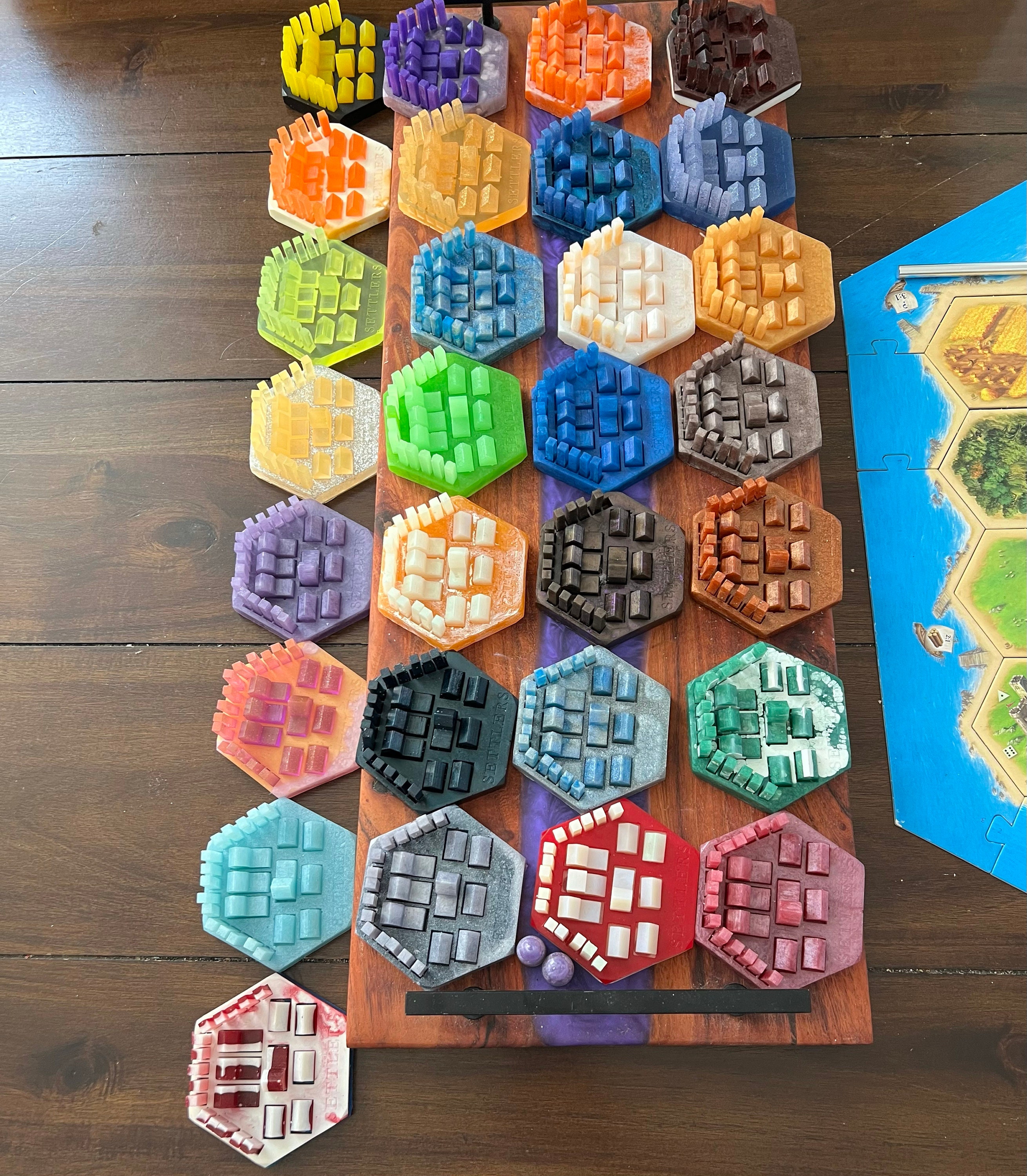 Catan Pieces full Set With Base - Etsy