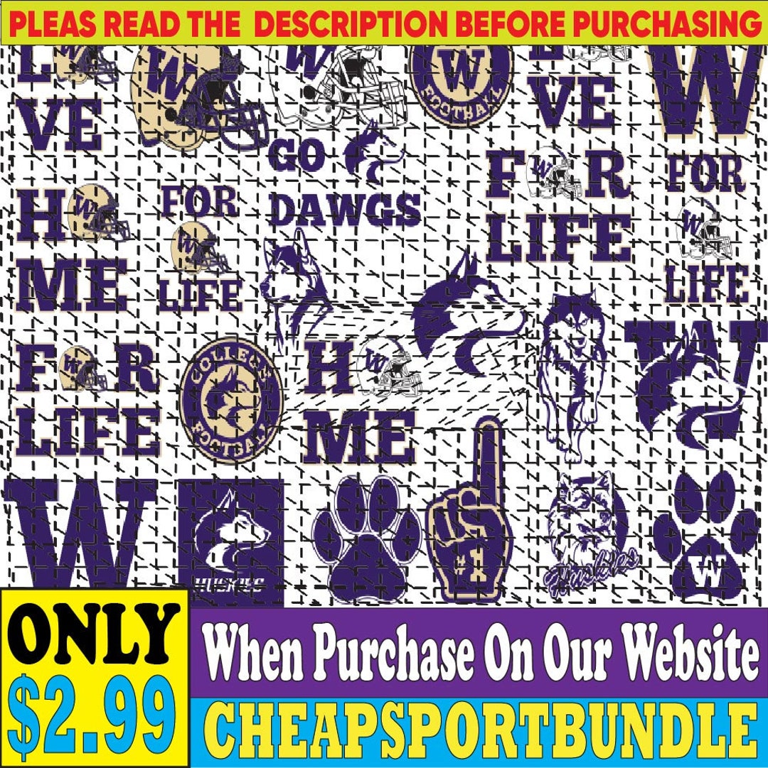 Washing-ton-huskies Football Team Svg Washing-ton-huskies - Etsy