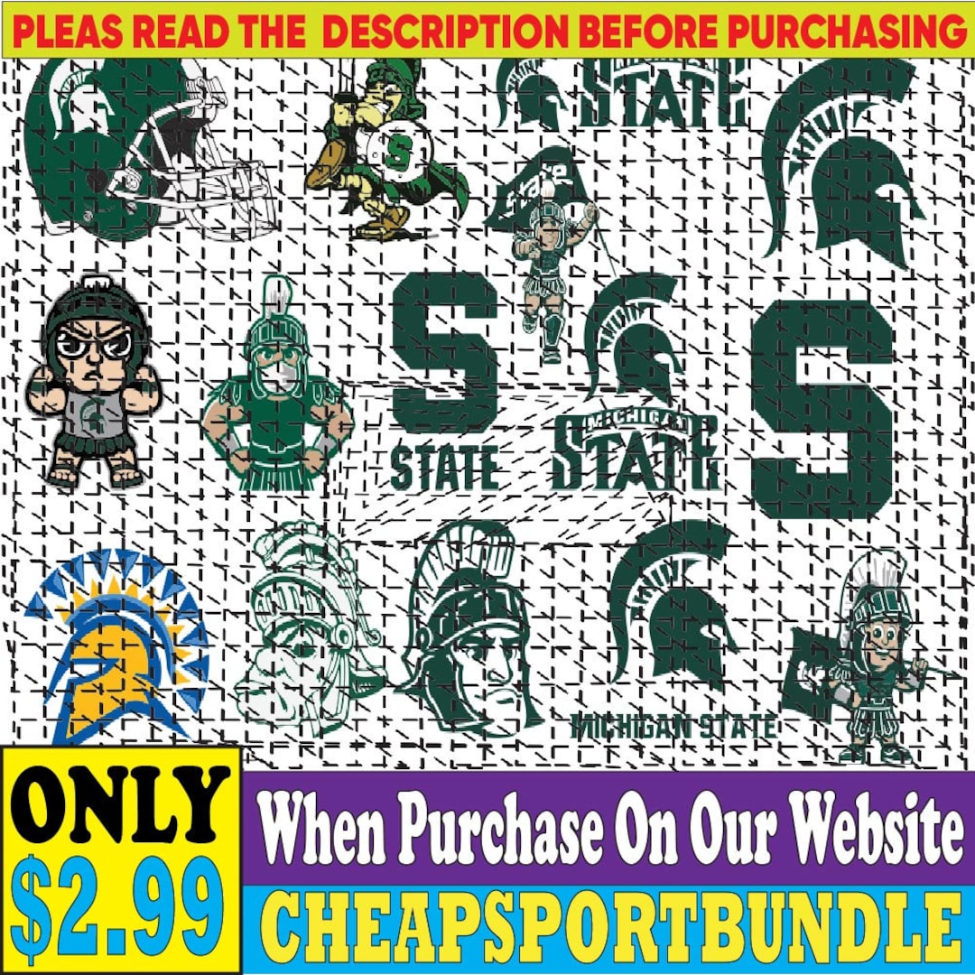Michigan-state Football Team Svg Michigan-state Svg N C A A - Etsy