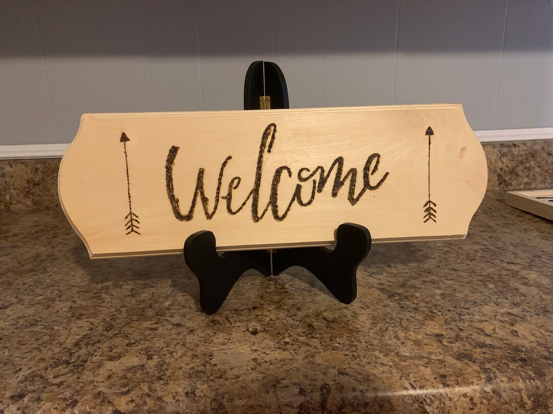 Wood Burnt Sign (custom) - Etsy