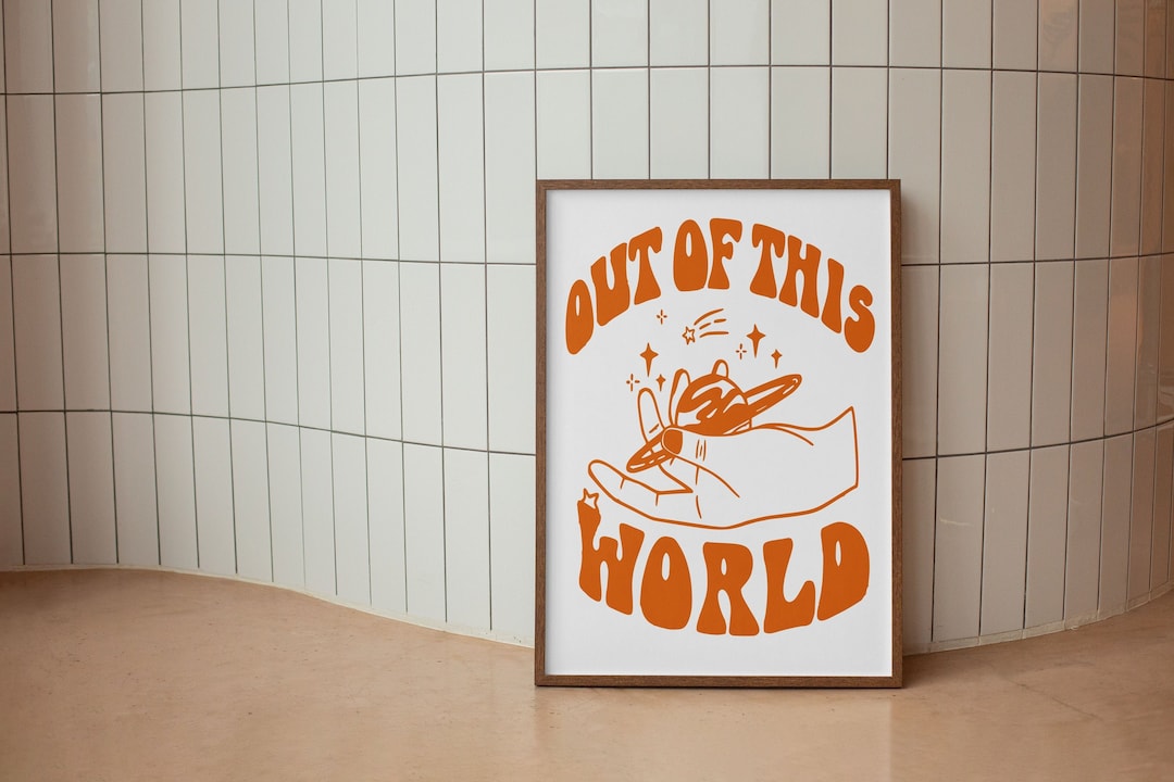 Retro Quote Wall Digital Download Print, Wall Decor, Large Printable ...