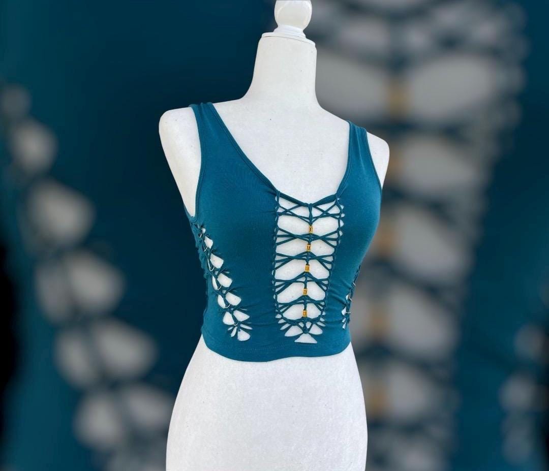 Custom Slitweave Braided Tank Crop Top - Etsy