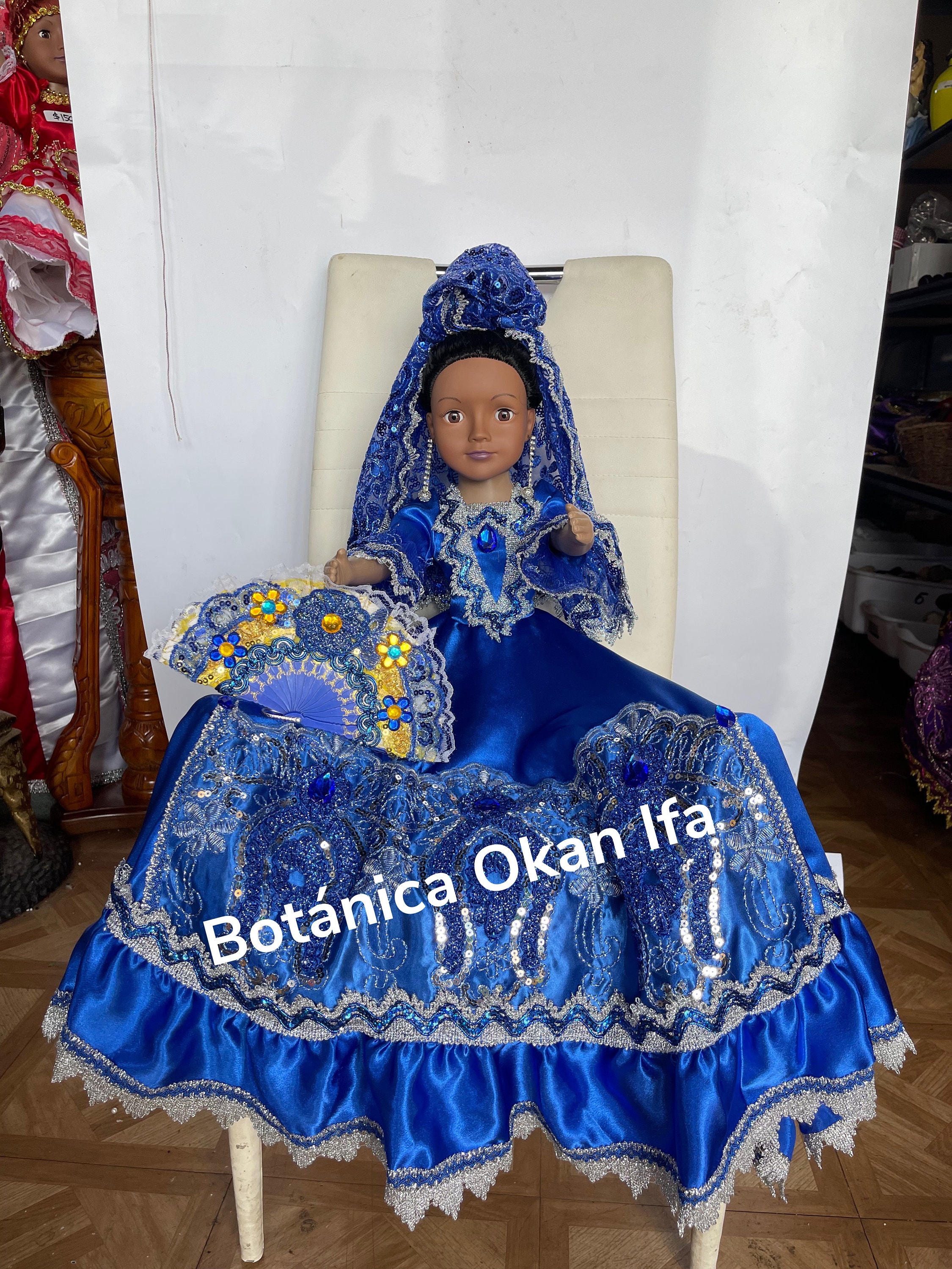 Gypsy Doll Muñeca Gitana Santeria Yemaya Azul Blue - Etsy