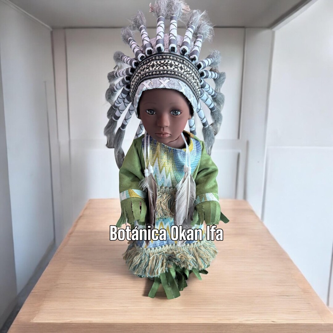 Native American Doll Santeria Muñeca India Ancestor Doll Spiritual Doll ...