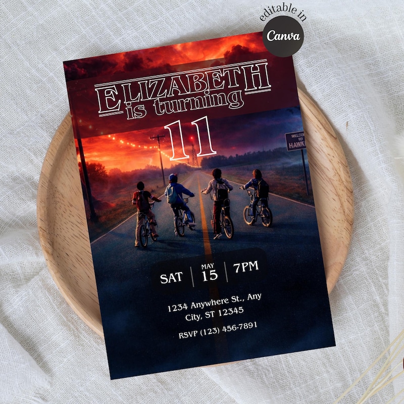 Strsnger Things Birthday - Etsy