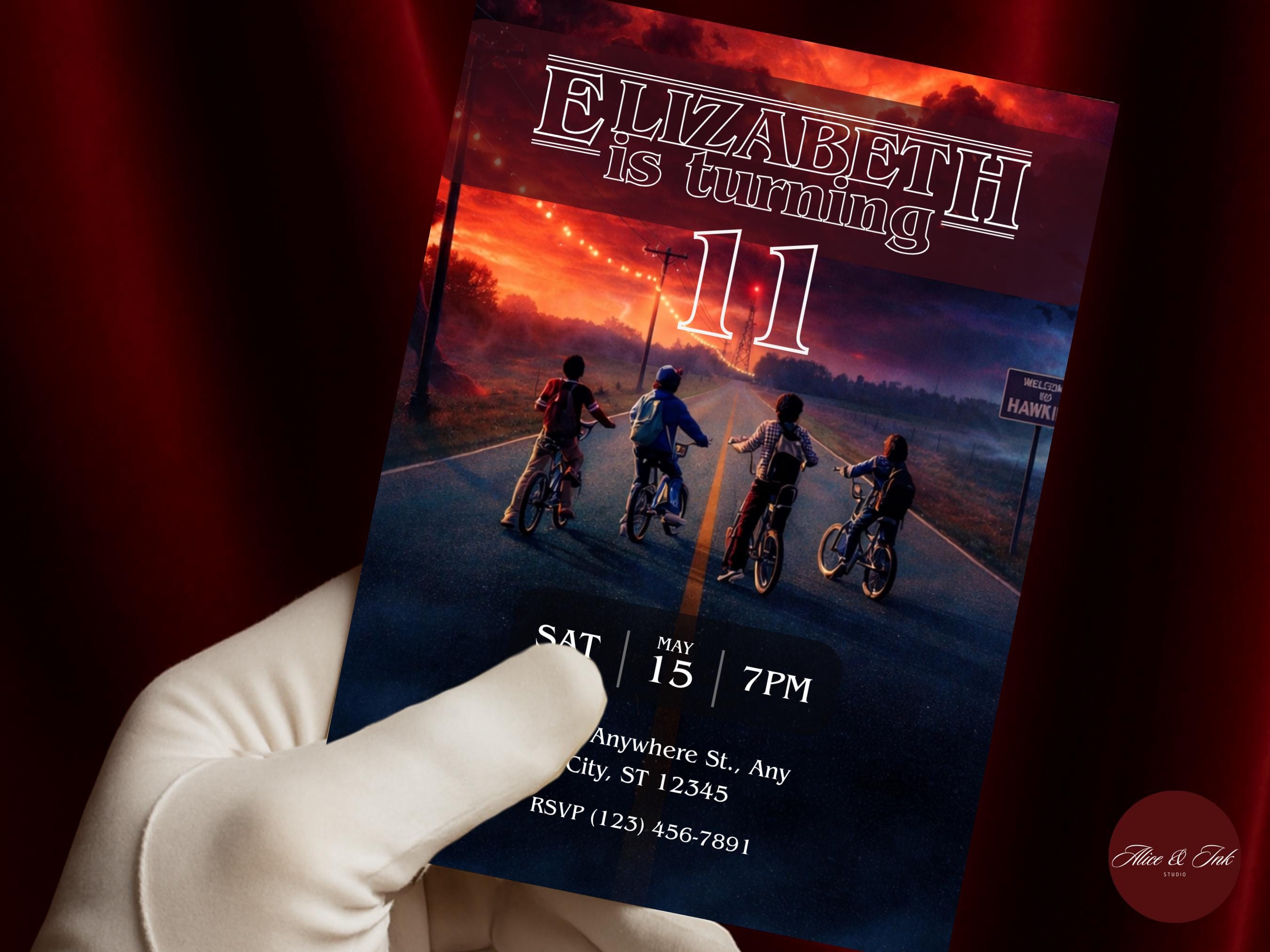 Stranger Things Birthday Invitation, Printable Boy Girl Eleven Party ...