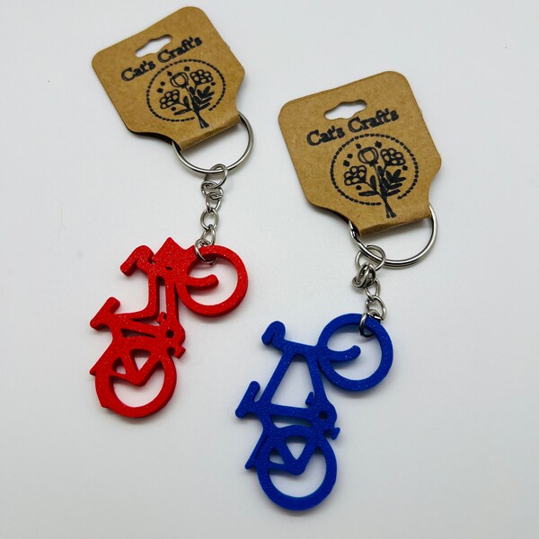 Bicycle Keychain - Etsy