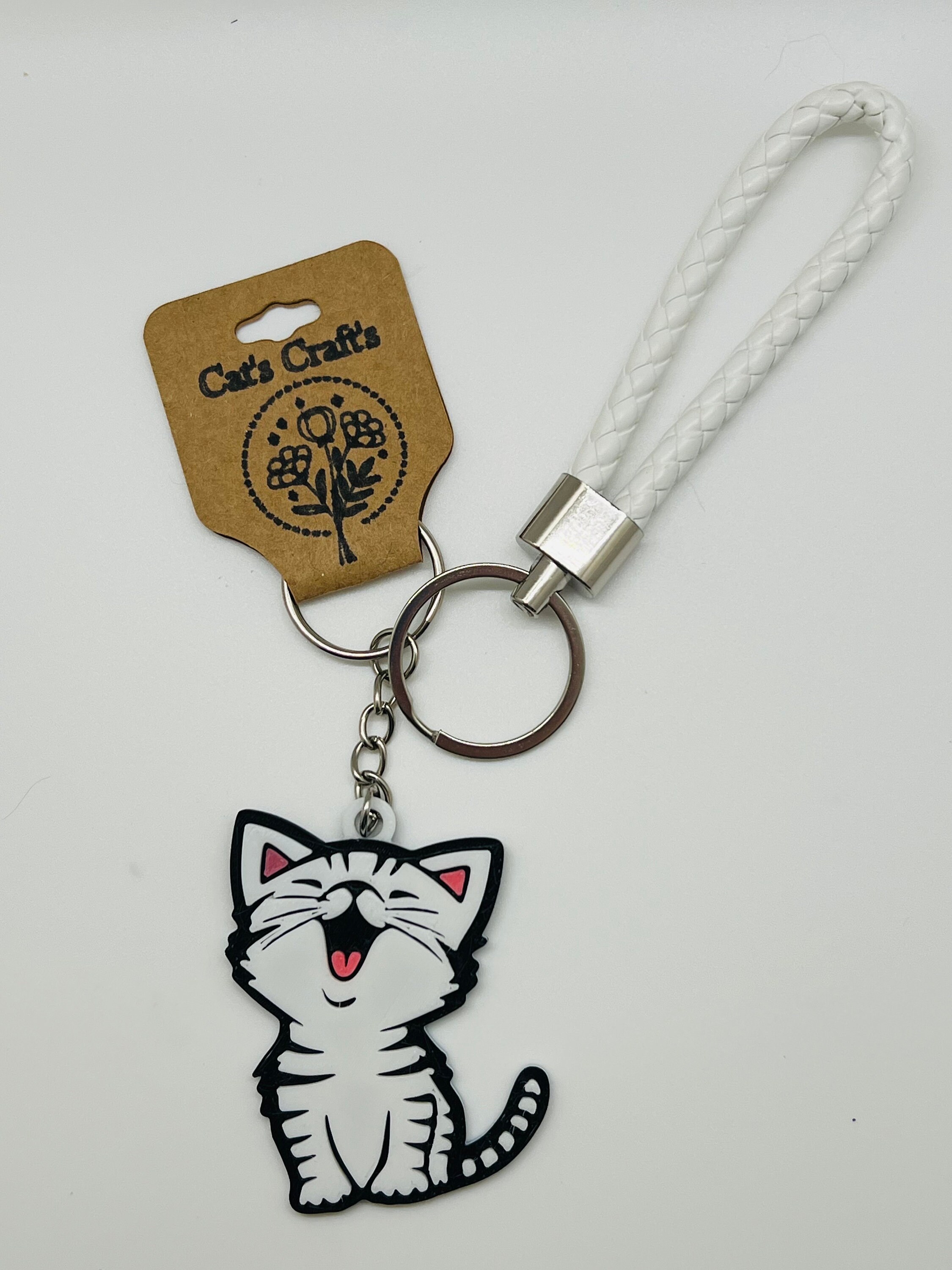 Cute Cat Keychain. Adorable Cat! - Etsy