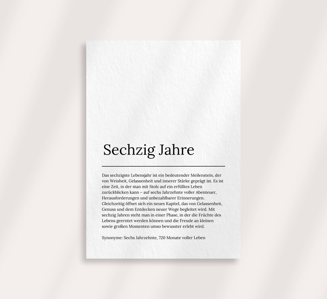 Postkarte Sechzig Jahre zum 60. Geburtstagskarte Geburtstag schöner ...