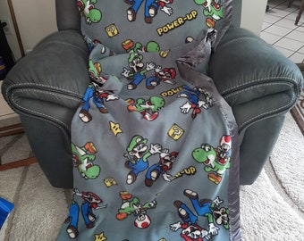 Mario Luigi Blanket - Etsy