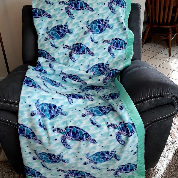 Sea Turtle Blanket - Etsy