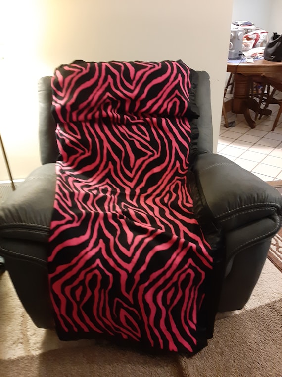 Pink And Black Zebra Print Room